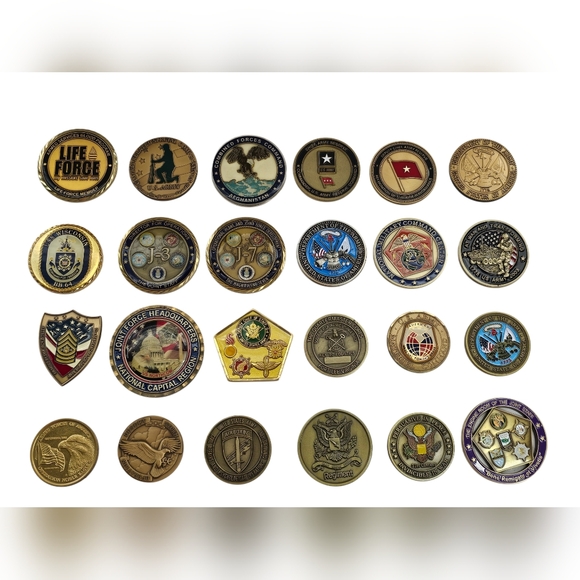Office | Us Army Military Challenge Coin Medal Lot Of 24 Special Forces ...